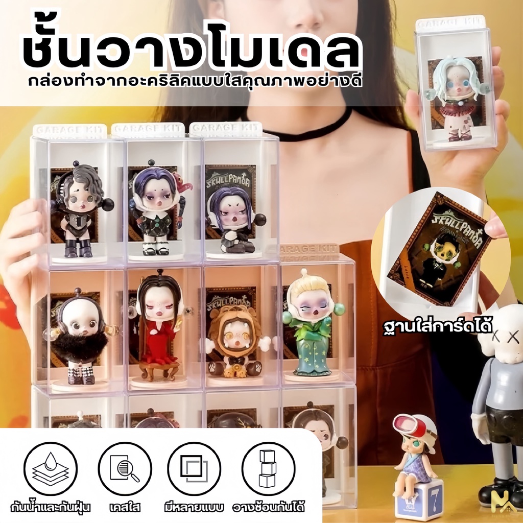 Model Box labubu Figure Case Acrylic Display Rack Color Plug In Card ...