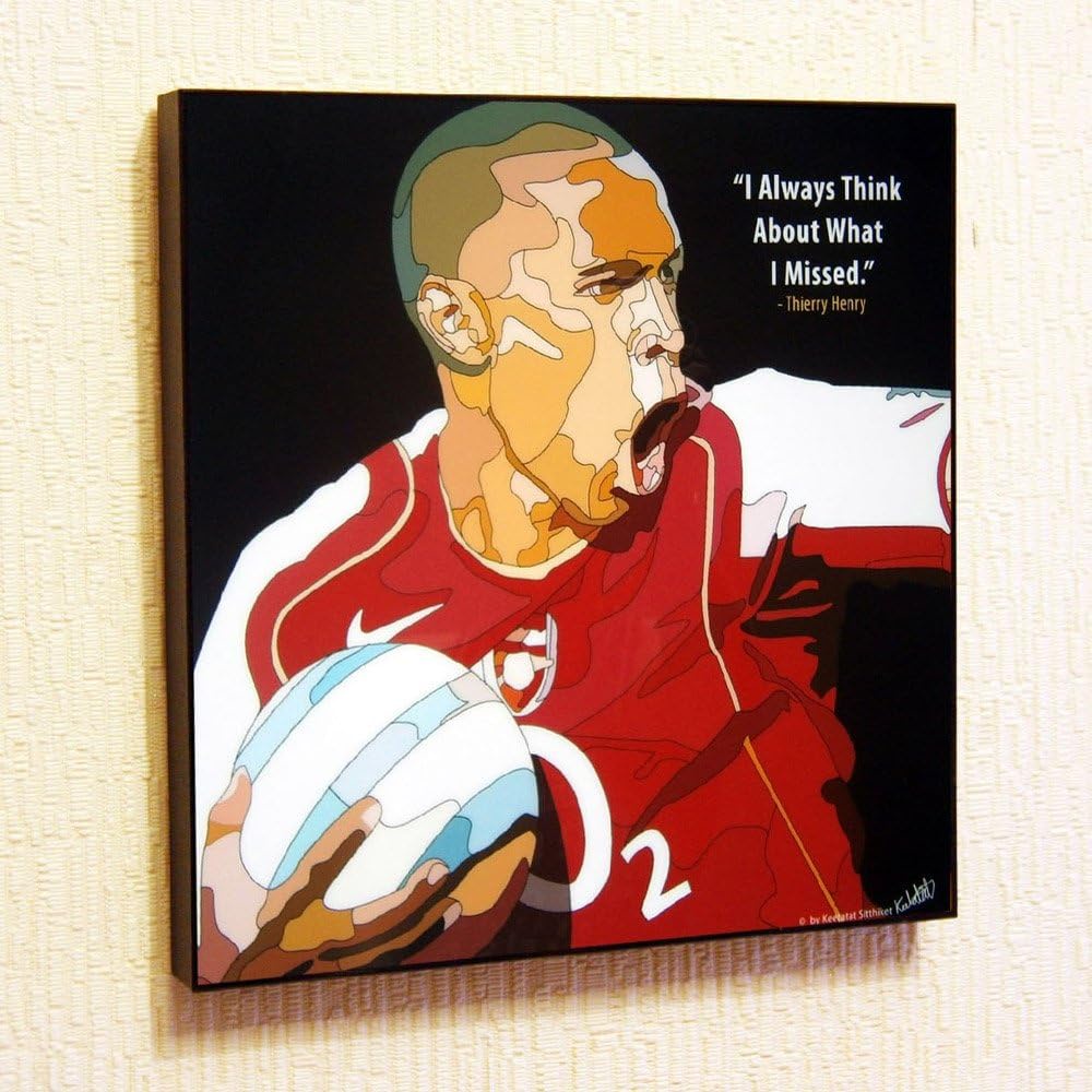 Thierry Henry Arsenal Football Soccer Poster POP Art Painting on Canvas ...