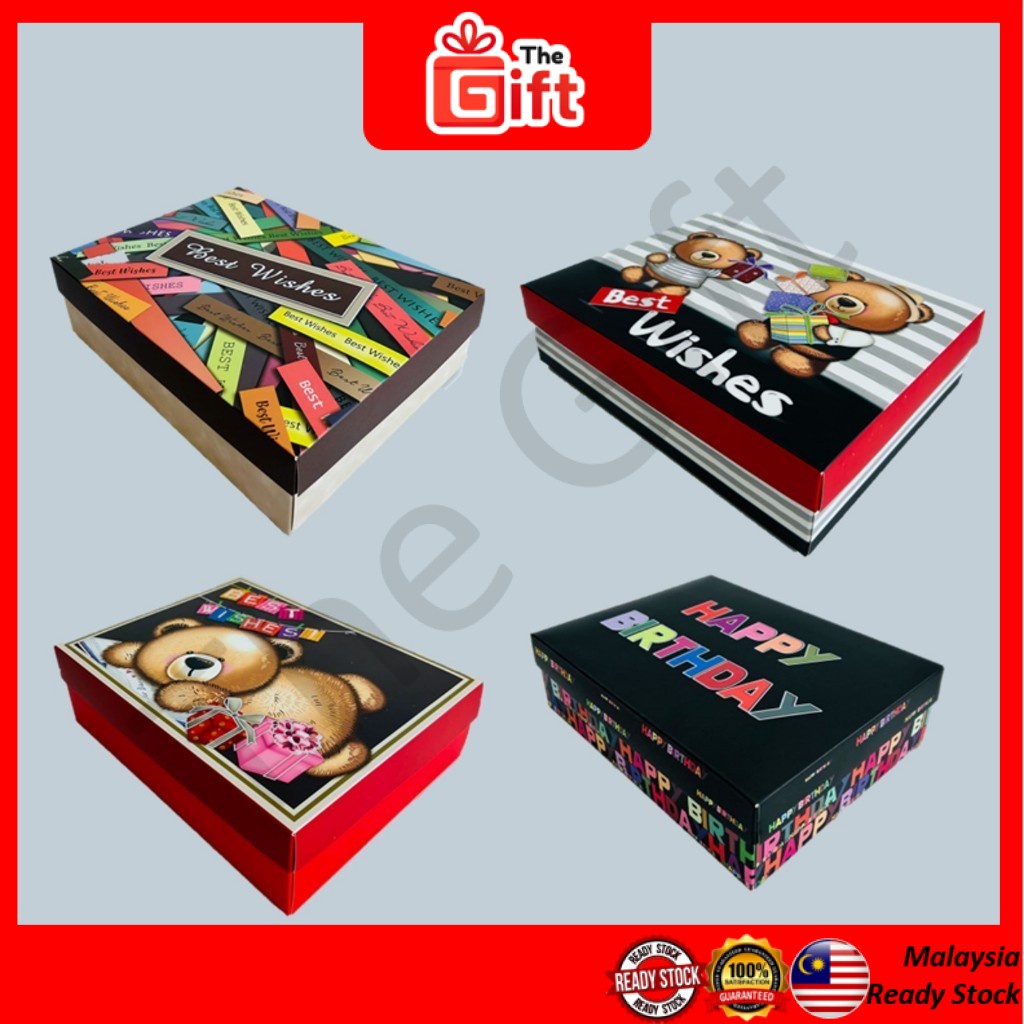 The Gift Gift Box DIY Kotak Hadiah Kotak Cenderahati (XS,S,M,L ...