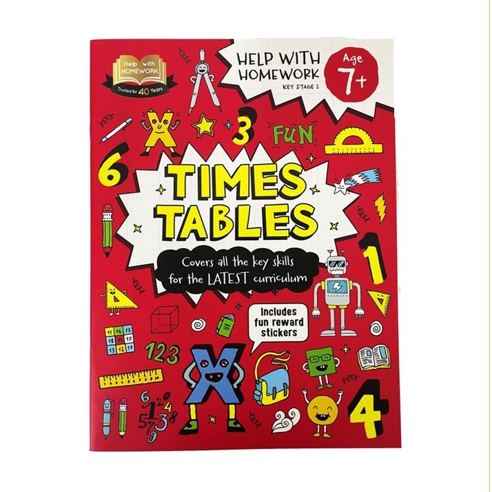 Learn Times Tables Educational Book for Kids (Age 7+) with Fun Reward ...