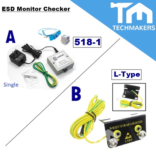 SURPA ESD Single/ Double Industrial Anti-Static Strap Line Online ...