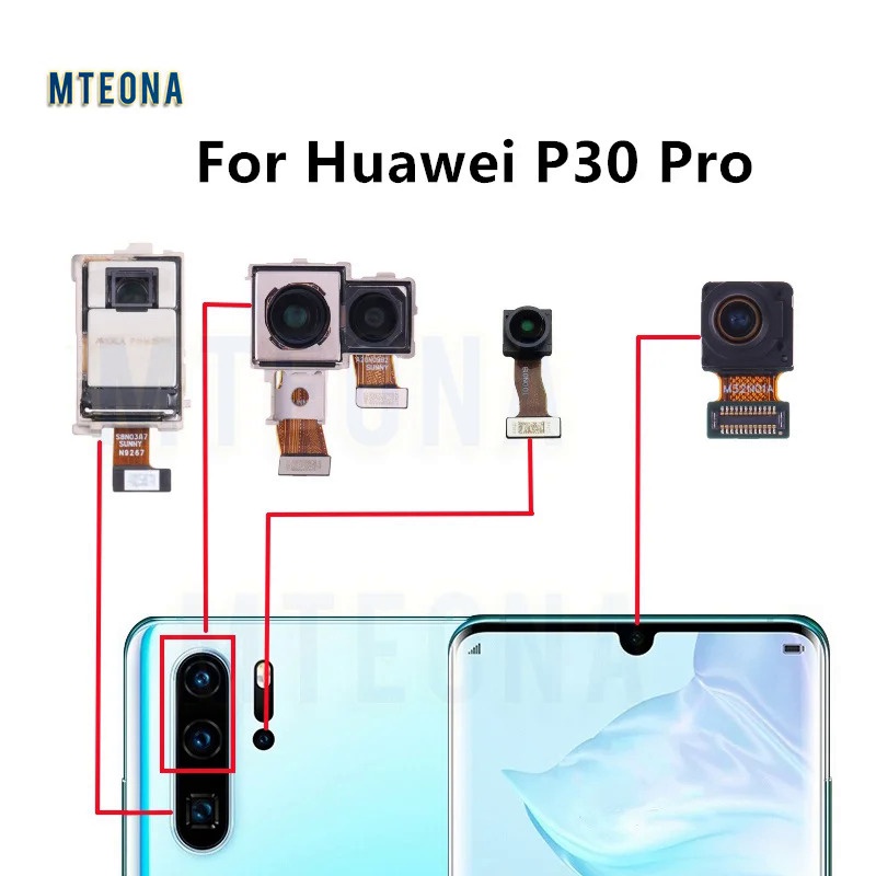 Origin For Huawei P30 Pro P30Pro Front Rear View Back Camera Frontal Main Facing Small Camera ...