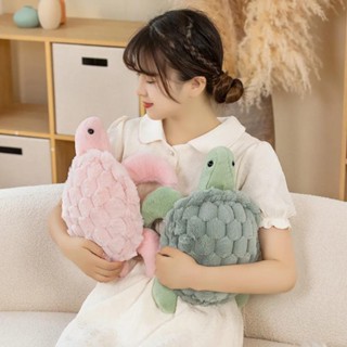 EXPEN Sea Turtle Plush Toy, Pink Green Cute Turtle Stuffed Animals ...