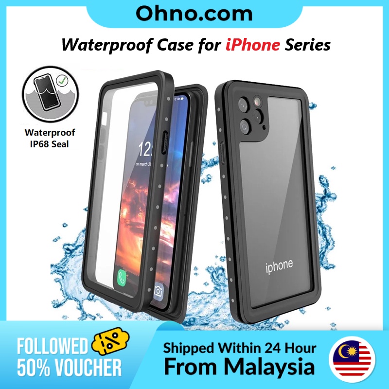 OHNO IP68 Real Waterproof Underwater Protection Case for iPhone 16 15 ...