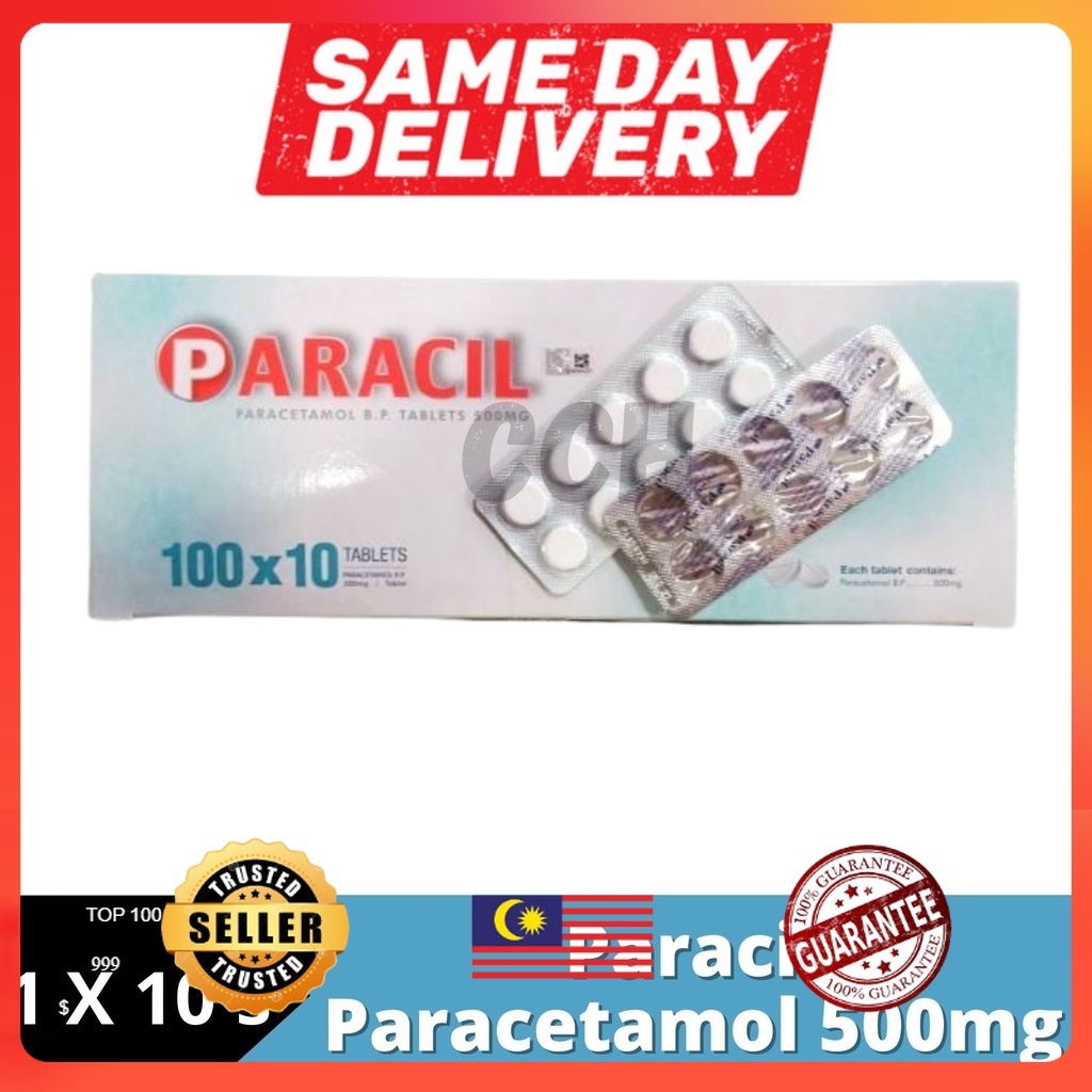 Paracil Panadol Paracetamol 500mg 1X10's / 100 x10's | Tahan Sakit ...