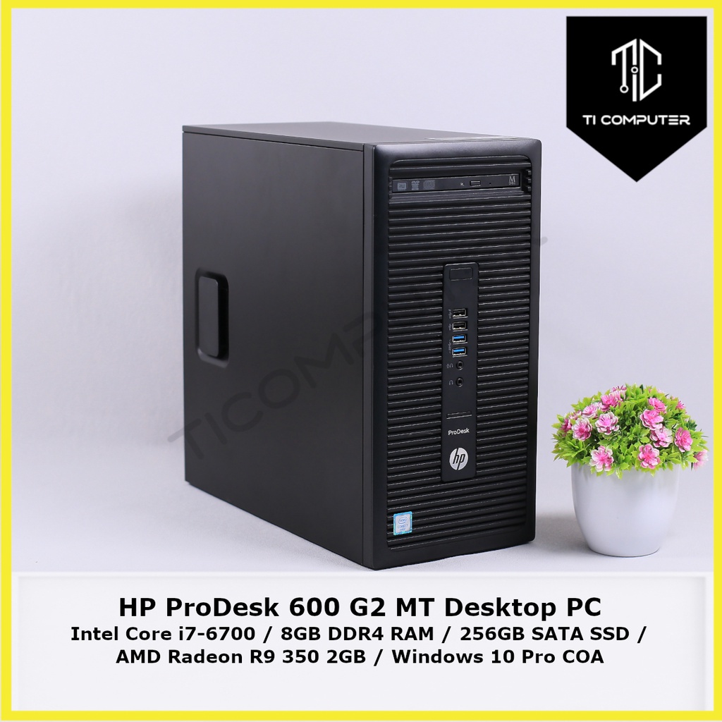 HP ProDesk 600 G2 MT Intel Core i7-6700 3.4Ghz 8GB RAM 256GB SSD Radeon ...