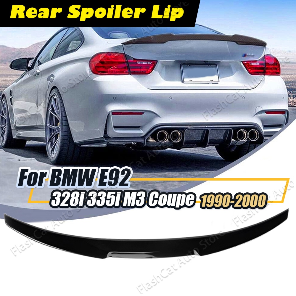 E92 M4 Style Car Rear Trunk LipTail Spoiler Wing Body Kit Gloss Black ...