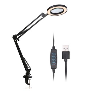OEM Desk Lamp USB Powered with Magnifying Glass Lampu membaca dengan ...