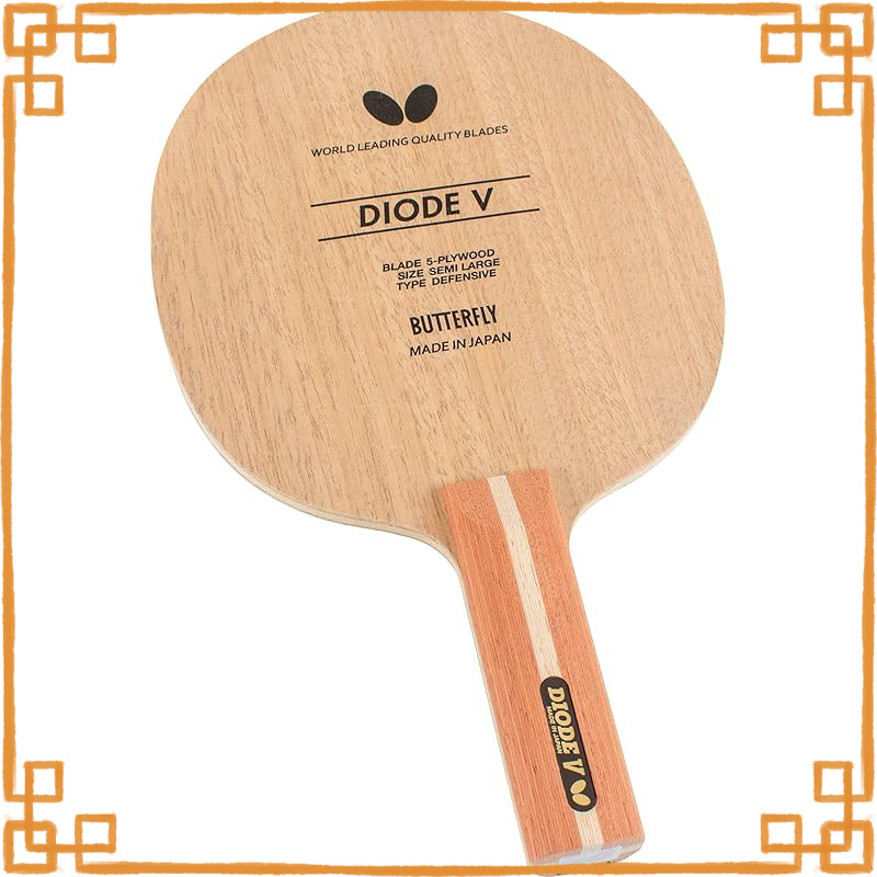 Butterfly Table Tennis Racket Diode V Shakehand Cut-Proof 5-Ply Blade ...