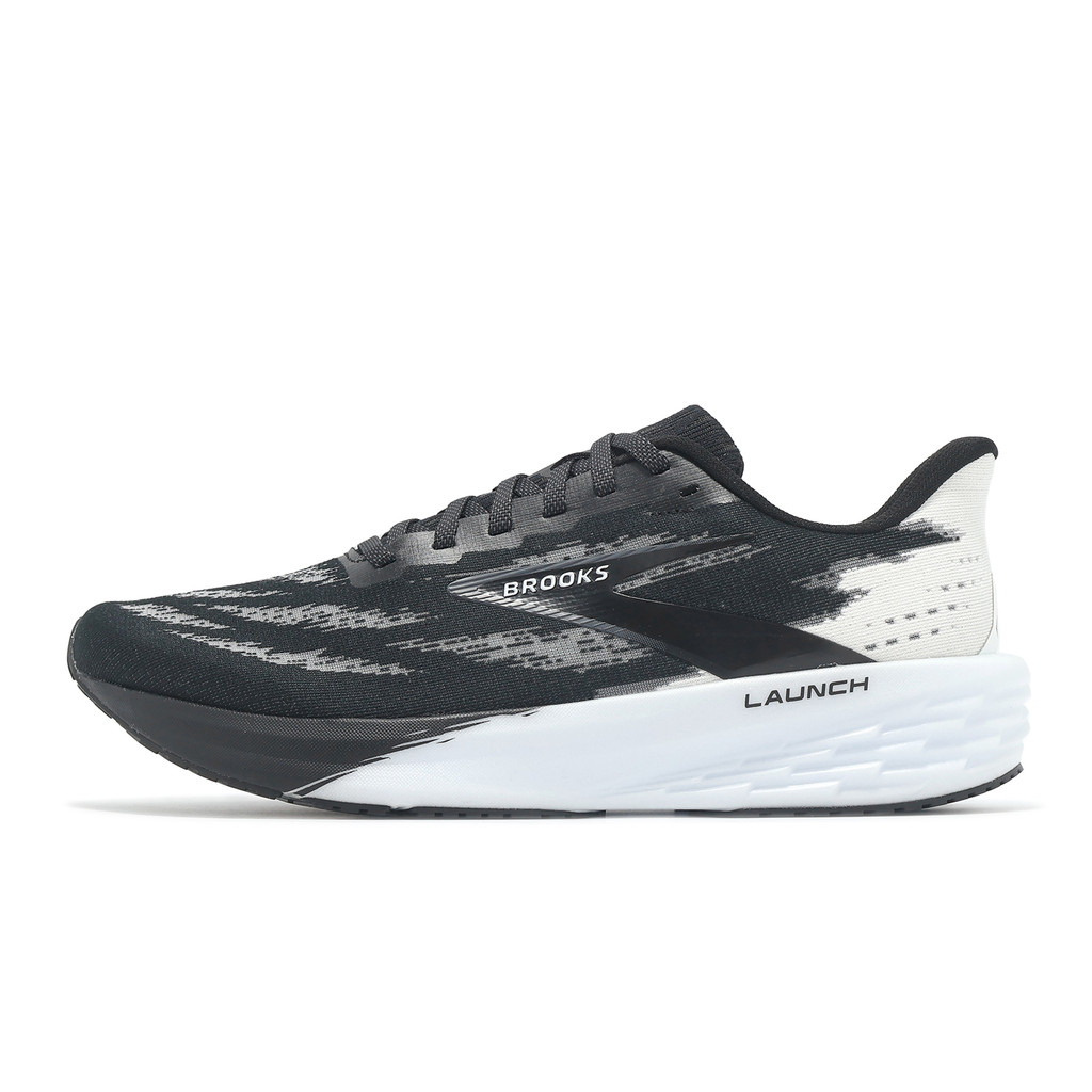 Brooks Racing Running Shoes Launch 11 Men's Black White Wide Series ...