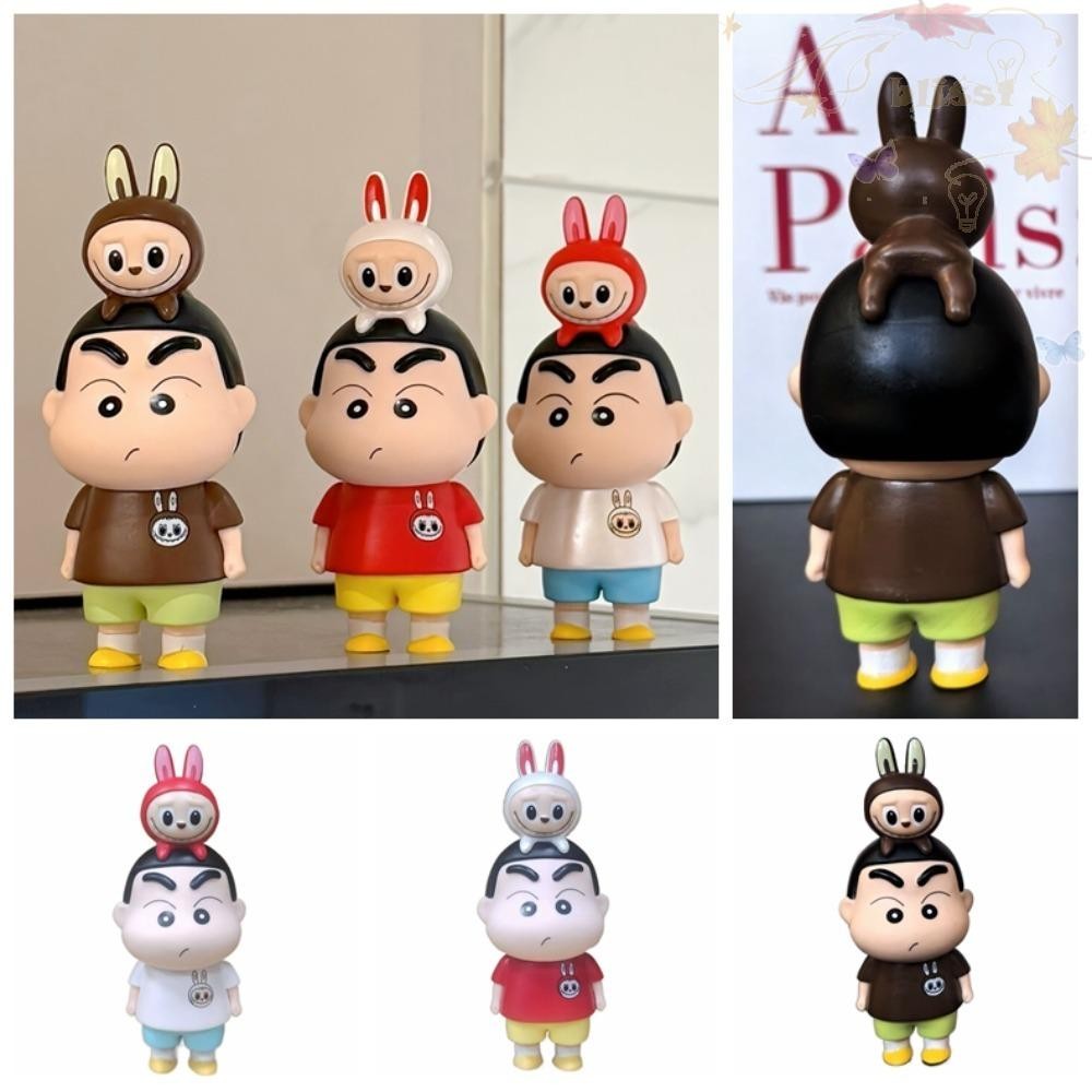 BLISS Labubu Crayon Shin-Chan Figure, Statue Anime Crayon Shin-Chan ...