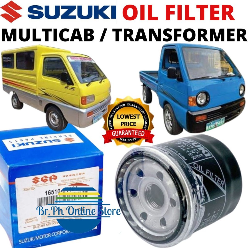 SUZUKI OIL FILTER MULTICAB / TRANSFORMER F5A/F6A/K6A/R06A DA52, DA62, DA63T, DA64, DA65, DA16 ...