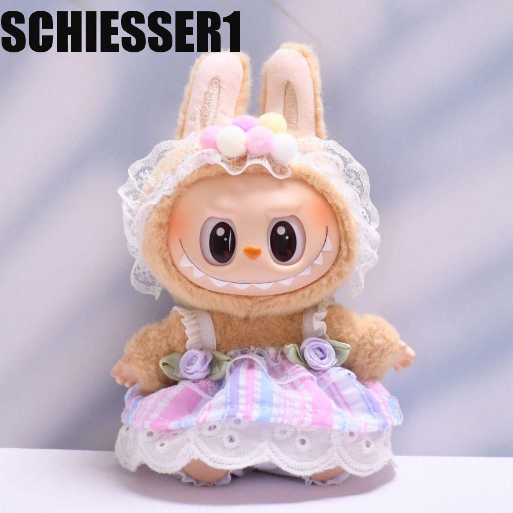 SCHIESSER1 Labubu Time Doll's Clothes, Flower Dress Rose Sitting Labubu ...
