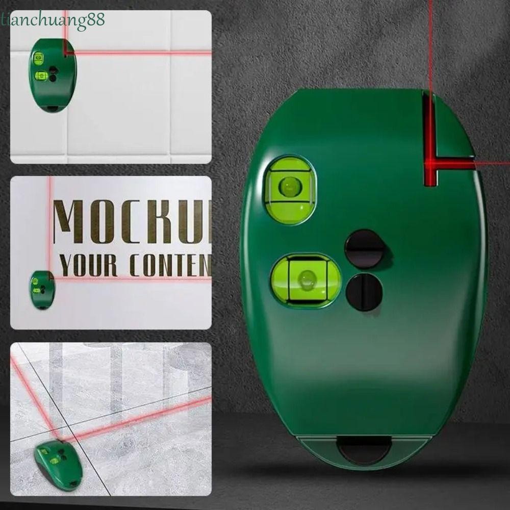 TIANCHUANG Mouse Laser Level, Vertical Infrared Right Angle Bubble ...