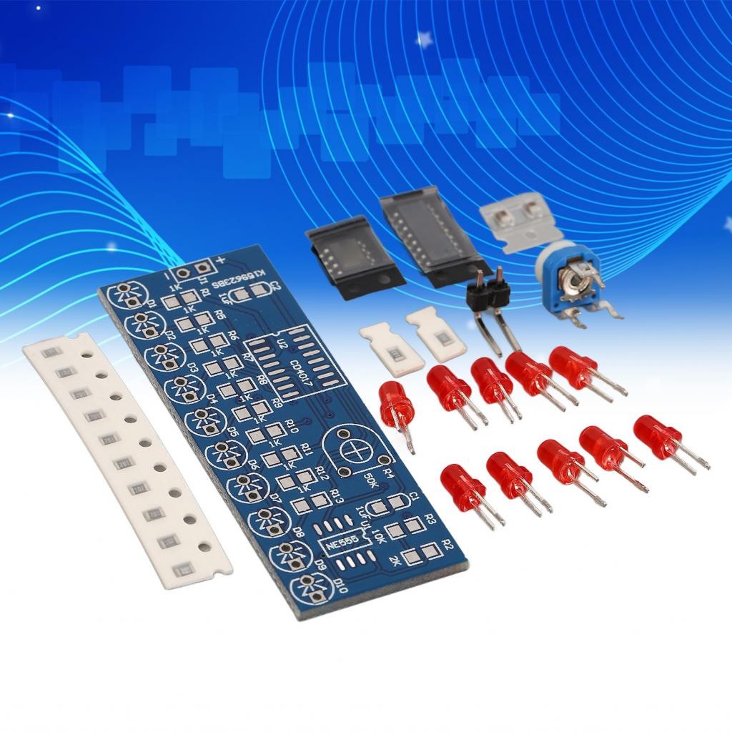 Haapeury NE555+CD4017 Water Flowing Light Module LED Electronic ...