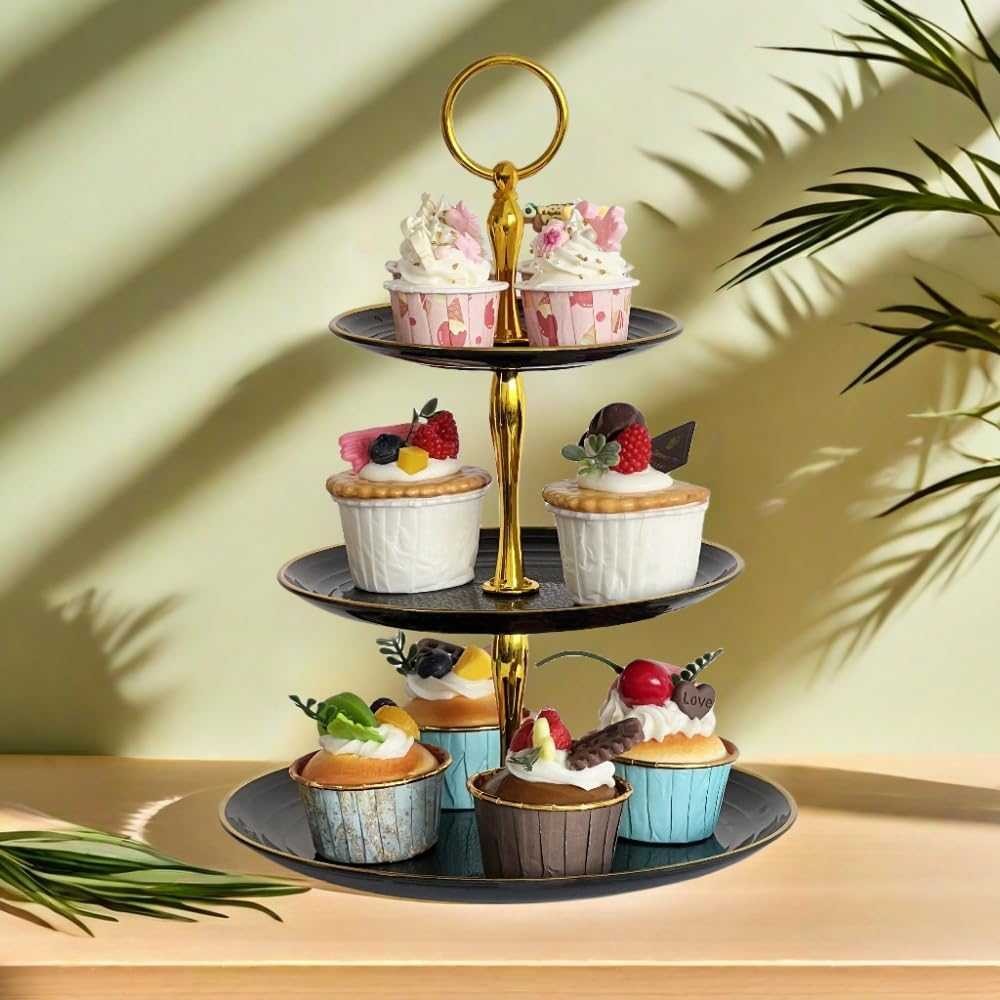 3 Tier Detachable Plate Cake Stand Display Stacking Cake Rack - YGN-3 ...