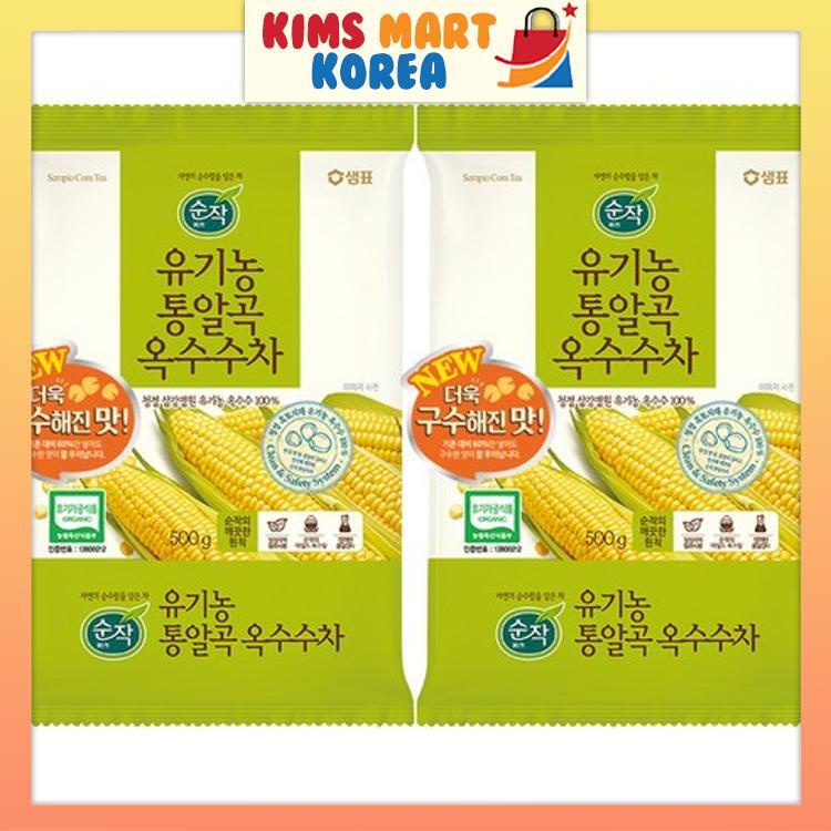 Sempio Sunjak Organic Whole Corn Tea Korean Drink Food 500g x 2pcs ...
