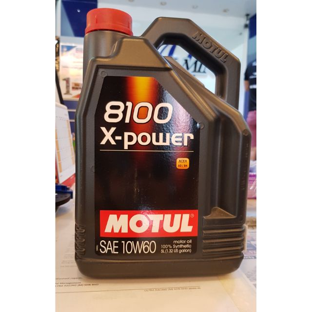 MOTUL 8100 X-POWER 10W60 10W-60 5Litre 100% Fully Synthetic Engine Oil | Shopee Malaysia