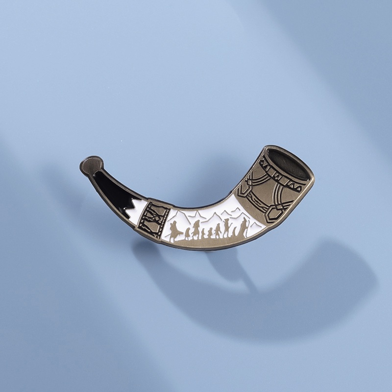 The Horn of Gondor Horn Enamel Pins Brooches Movies Rings King Horn ...