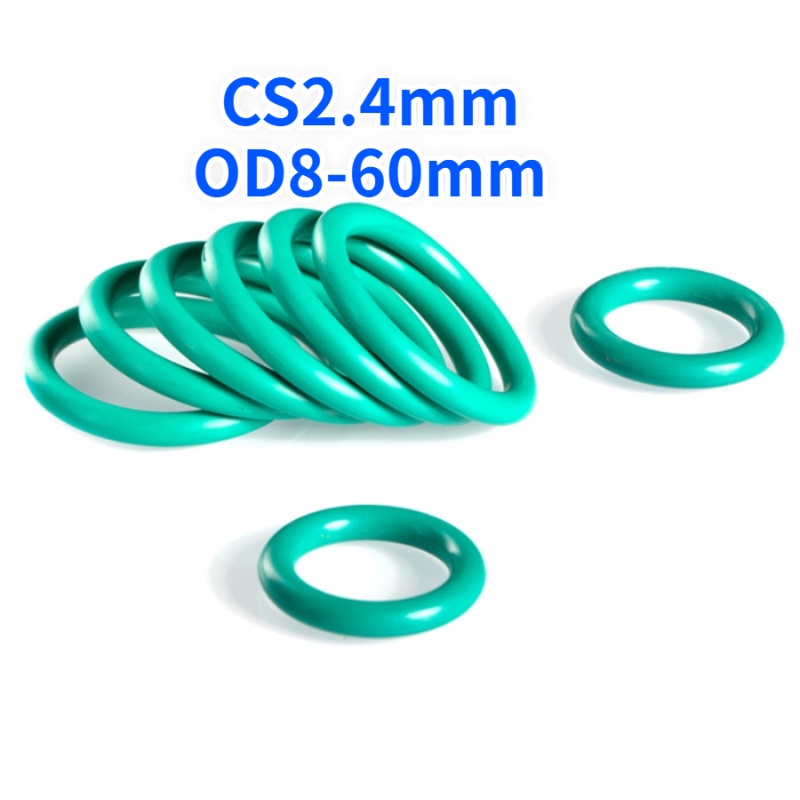 [HNK] High Temperature Resistant FKM Sealing Ring Green Fluorine O-Ring Elastic Ring CS2.4mm ...