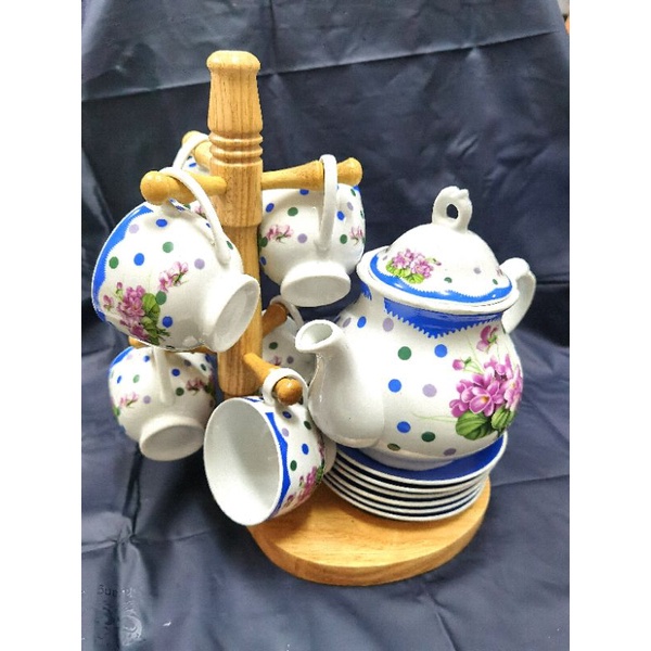 🔥READY STOCK🔥15pcs Porcelain Tea set/Teko set/Teko set seramit/Teko ...