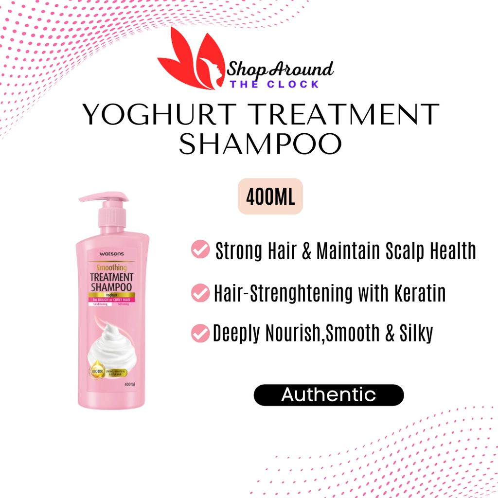 Watson Yoghurt Smoothing Treatment Shampoo/Yogurt Treatment Shampoo ...
