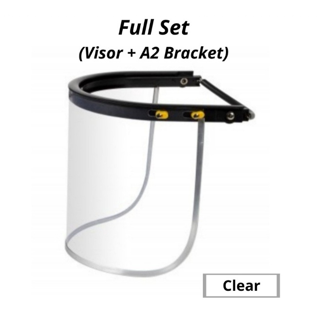 Liftable Face Shield - Visor and A2 Bracket For Safety Helmet | Shopee ...