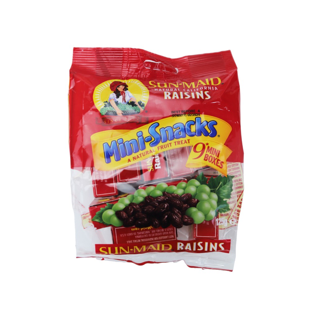 Sun-Maid Natural Raisins Mini Snacks (9's x 14g) | Shopee Malaysia