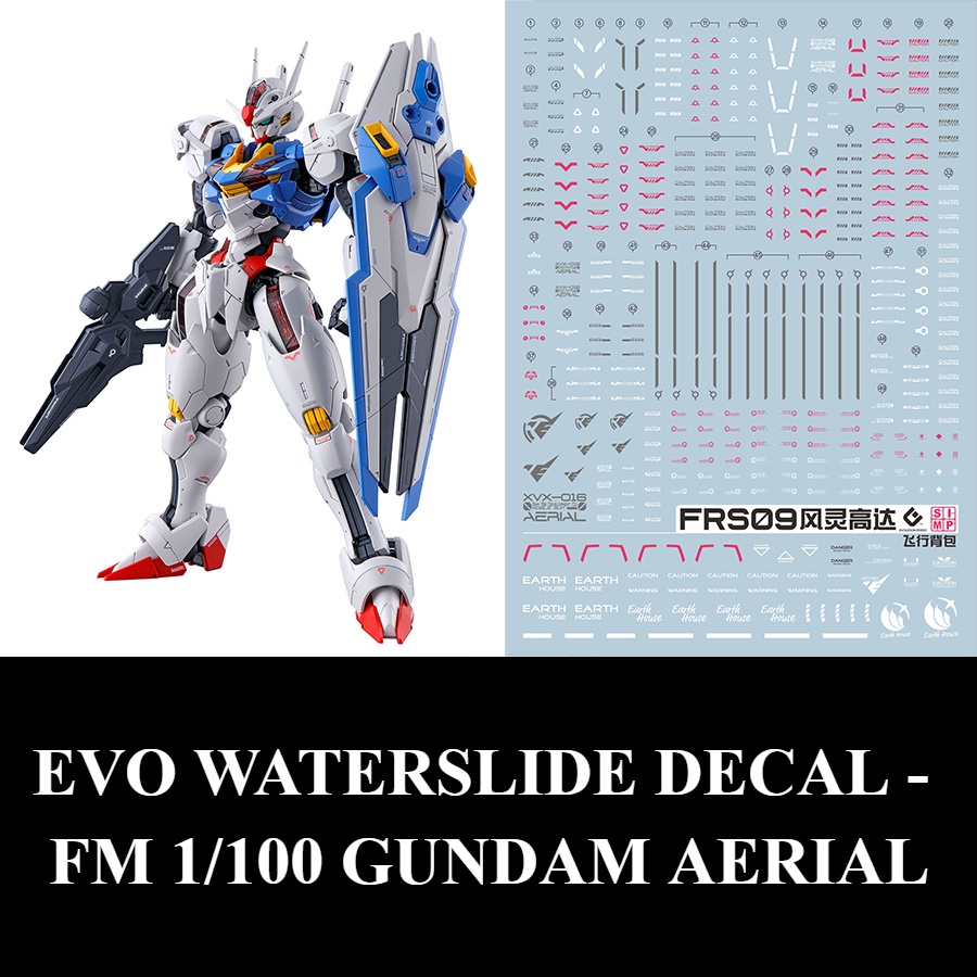 [EVO] Waterslide Decal - [FRS09] FM 1/100 XVX-016 Gundam Aerial ...