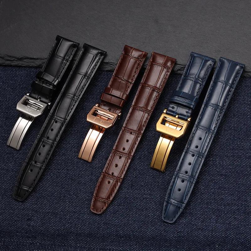 High Quality Genuine Leather Watch Band Fit for IWC Portugieser PILOT'S ...