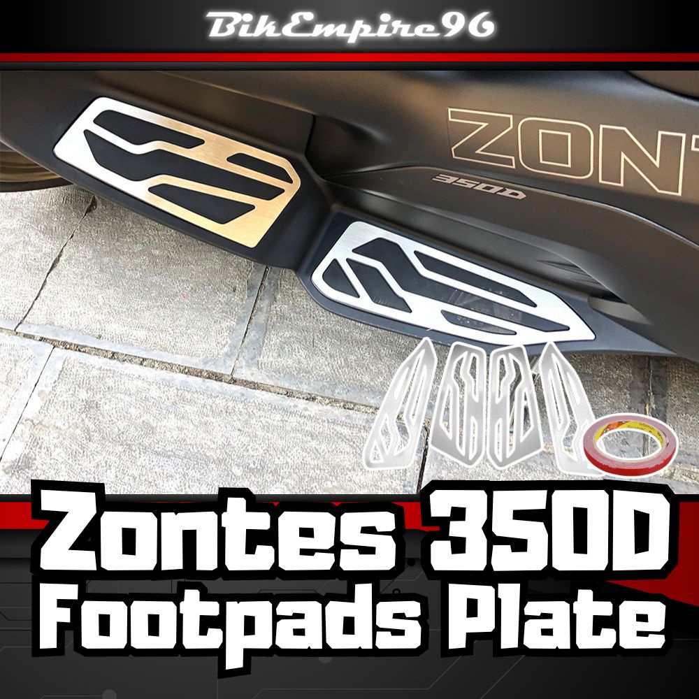 Zontes 350D Footpads Plate Footrest Pad Motorcycle Foot Carpet | Shopee ...