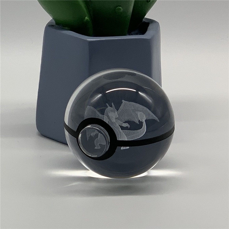 LED Light 3D Pokemon Crystal Ball Night Lamp Toy Mewtwo Pikachu ...