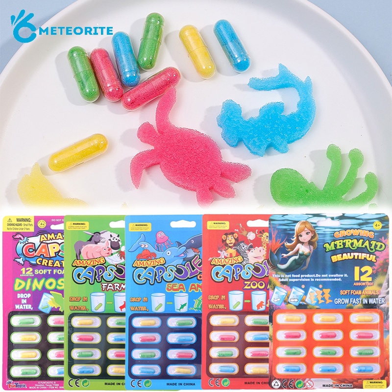 Cartoon Dinosaur Expands Sponge Capsule Toys Creative Soaking Water Sea ...