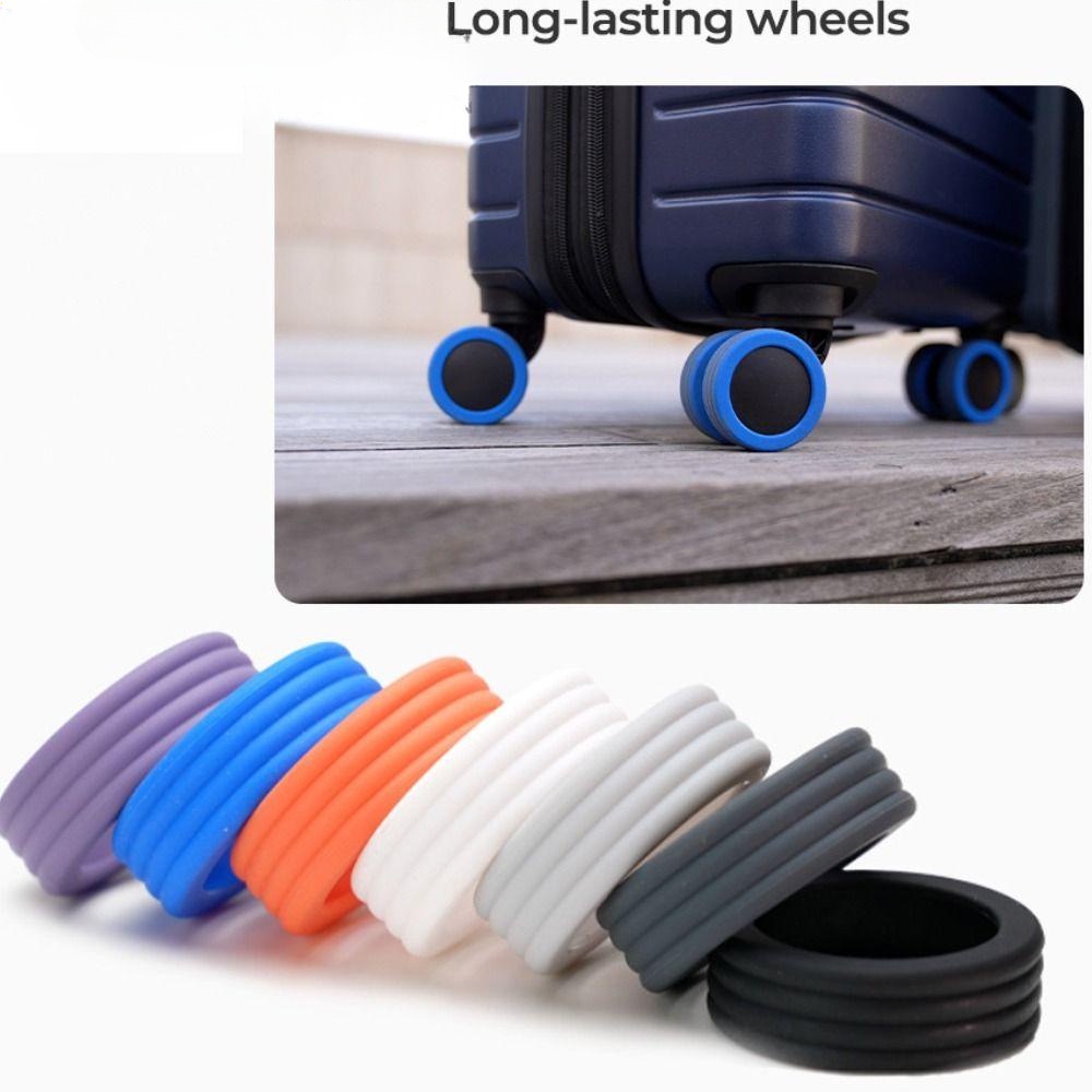 Suitcase Wheels Protection Cover Reduce Wheel Wear Silicone Travel ...