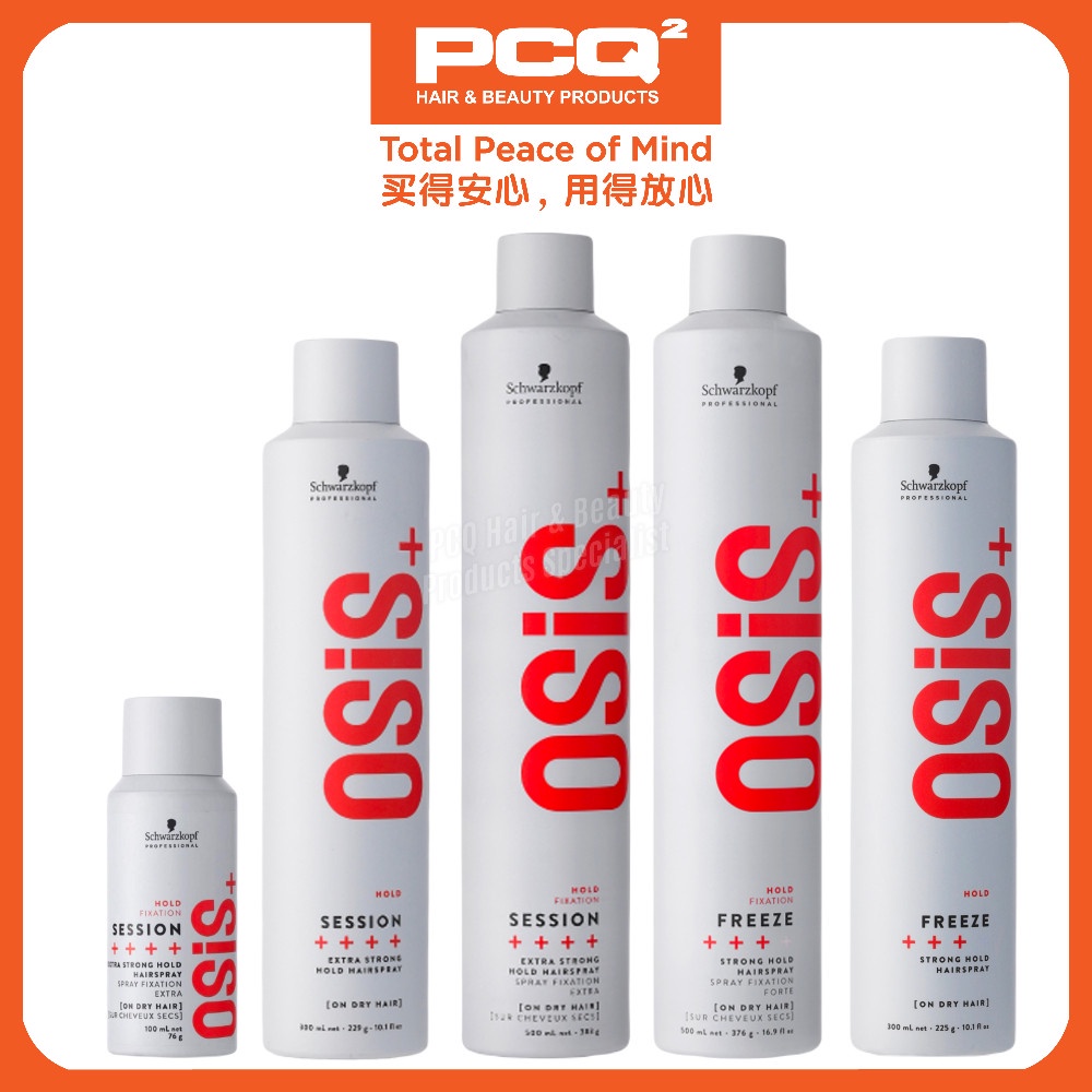 Schwarzkopf Osis Hair Spray Hairspray Session / Freeze 500ml/300ml ...