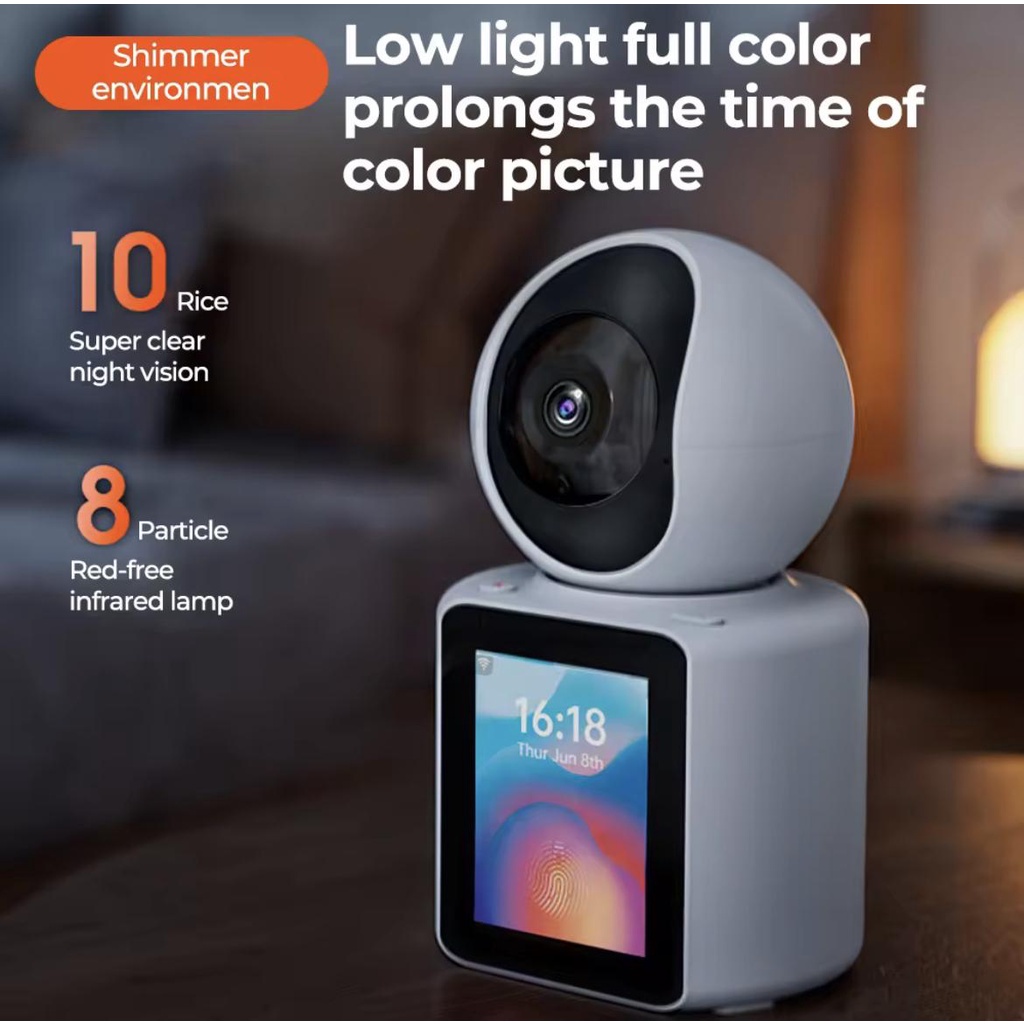1080p Cctv Ai Two-Way Visual Surveillance Camera Hd Video Intercom Call ...