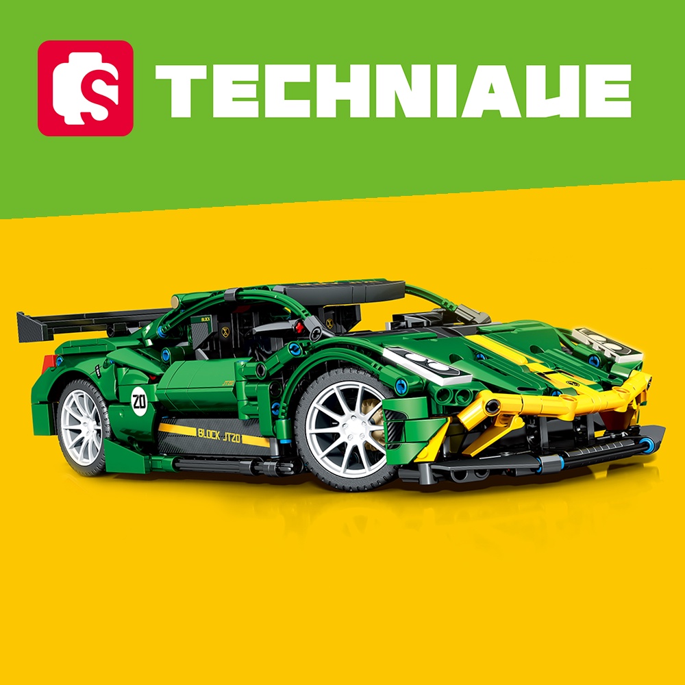 Sembo Block 701921 Techniaue Sports Car Series Racing Circuit Transport ...