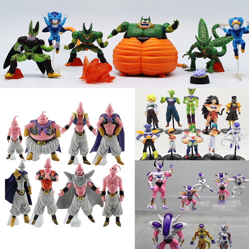 Cell Dragon Ball Z Action Figure Majin Buu Freeza Figures Model Dolls Statue Kids Toys Gift ...