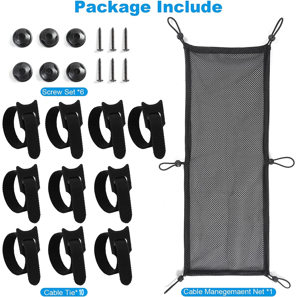 Cable management net - Under desk cable management tray - Cable net ...
