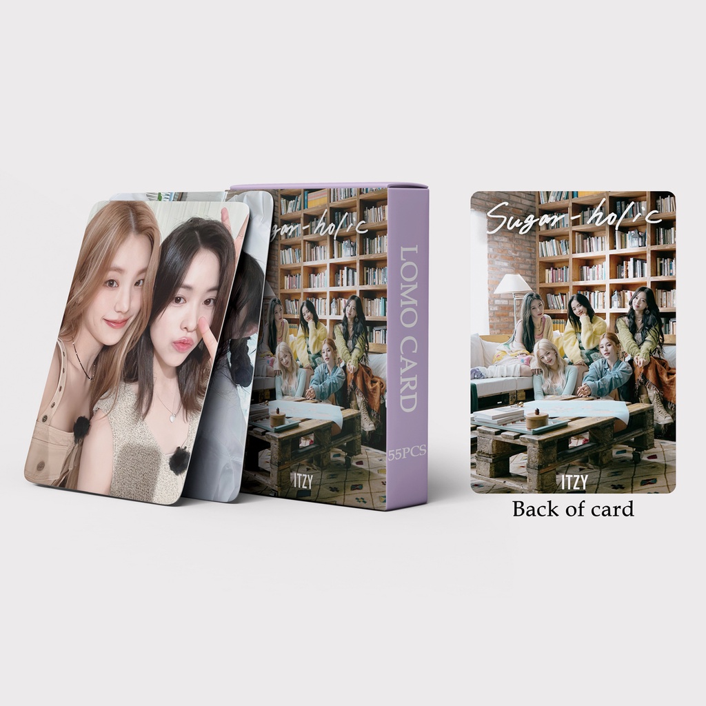 55pcs ITZY Lomo Cards Album Sugar-holic Blah Blah Blah FANCLUB MIDZY Photocards 3RD GENERATION ...