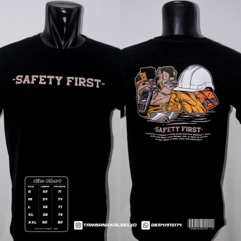 Safety First Tshirt Sublimation Jersey Unisex Full Print | Shopee Malaysia