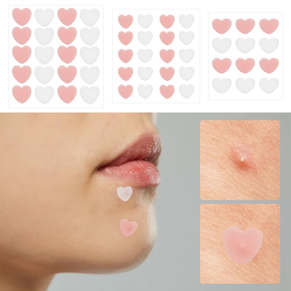 Hydrocolloid Acne Patch Invisible Acne Care Patch Love Shape Fade Acne