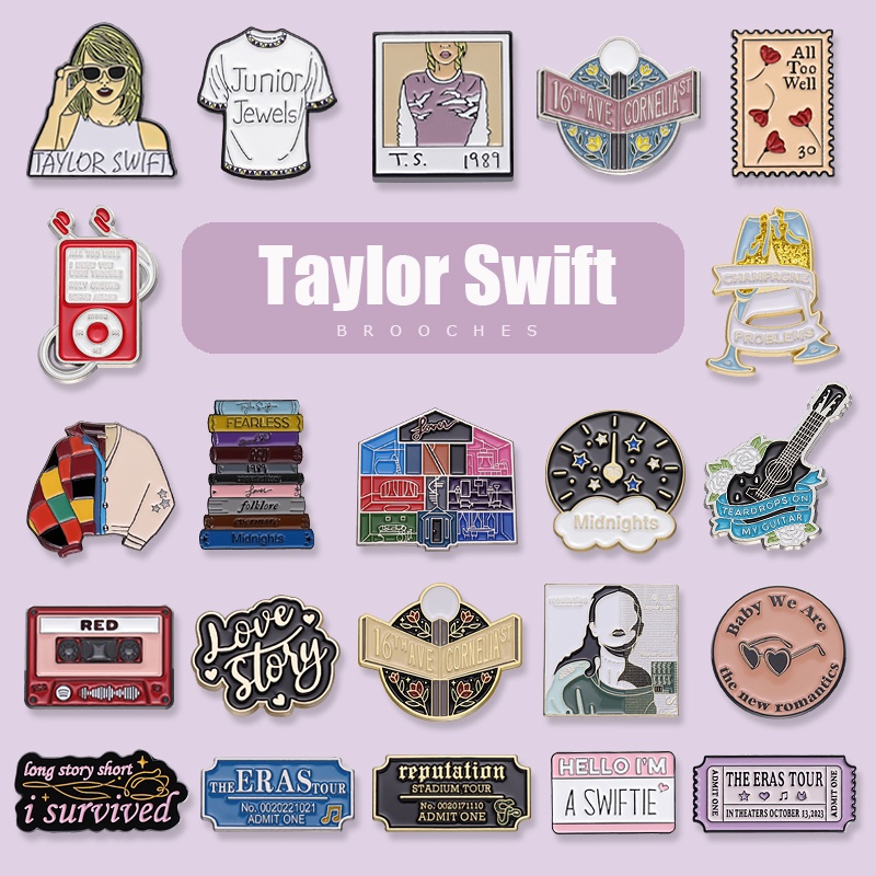 50 Styles Taylor Swift Music Brooches Album Cover Enamel Pins Song ...
