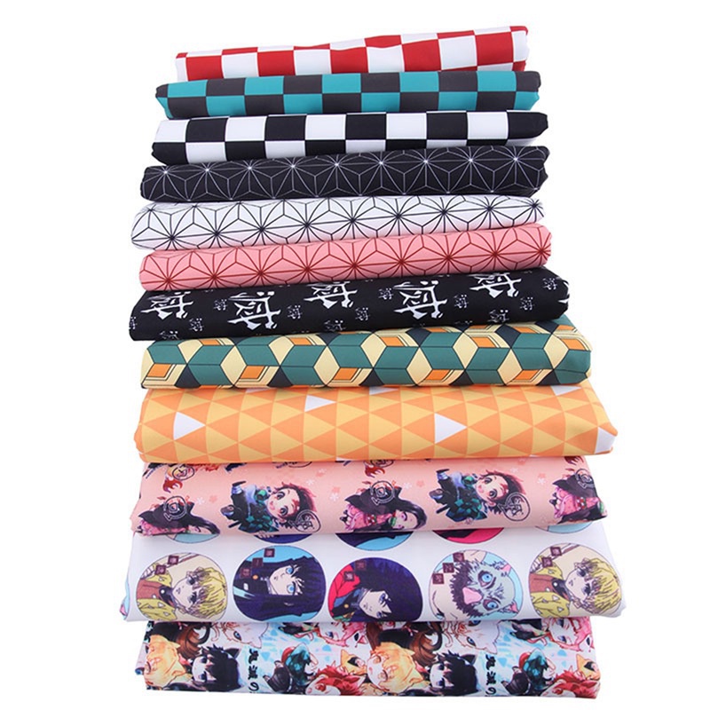 ALS 12pack Fabric Cloth Broadcloth Cotton No Elastic Japanese anime ...