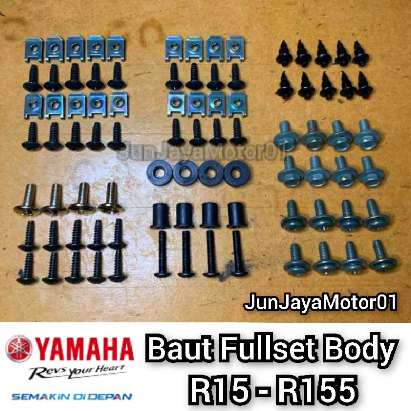 Complete Bolts Full Set Yamaha R15 Body | Shopee Malaysia