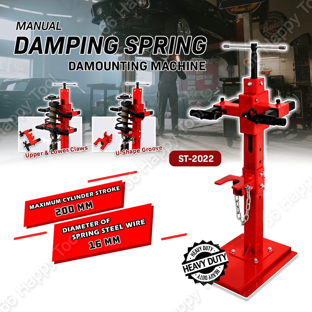 ST-2022 Manual Damping Spring Damounting Machine 2 Mode Compressor ...