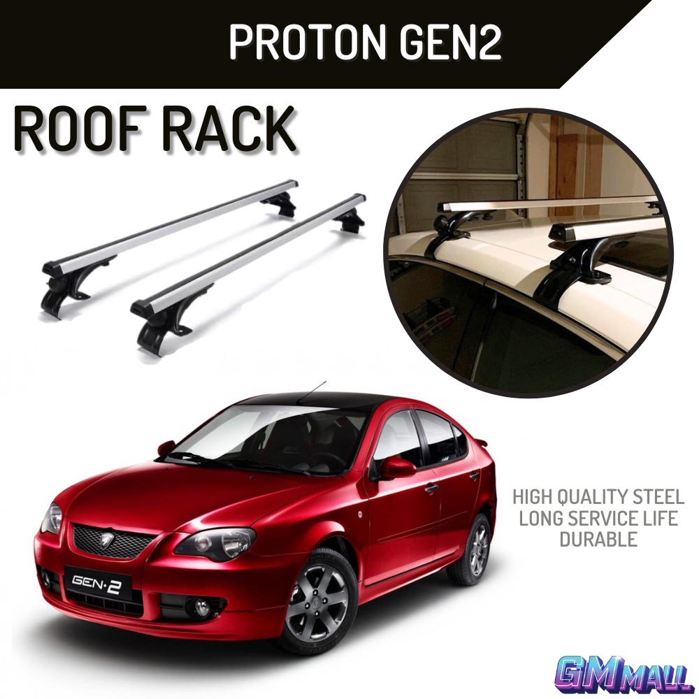 PROTON GEN2 Car Roof Top Cargo Carrier Rack Luggage Rail Bar Rak Bagasi ...