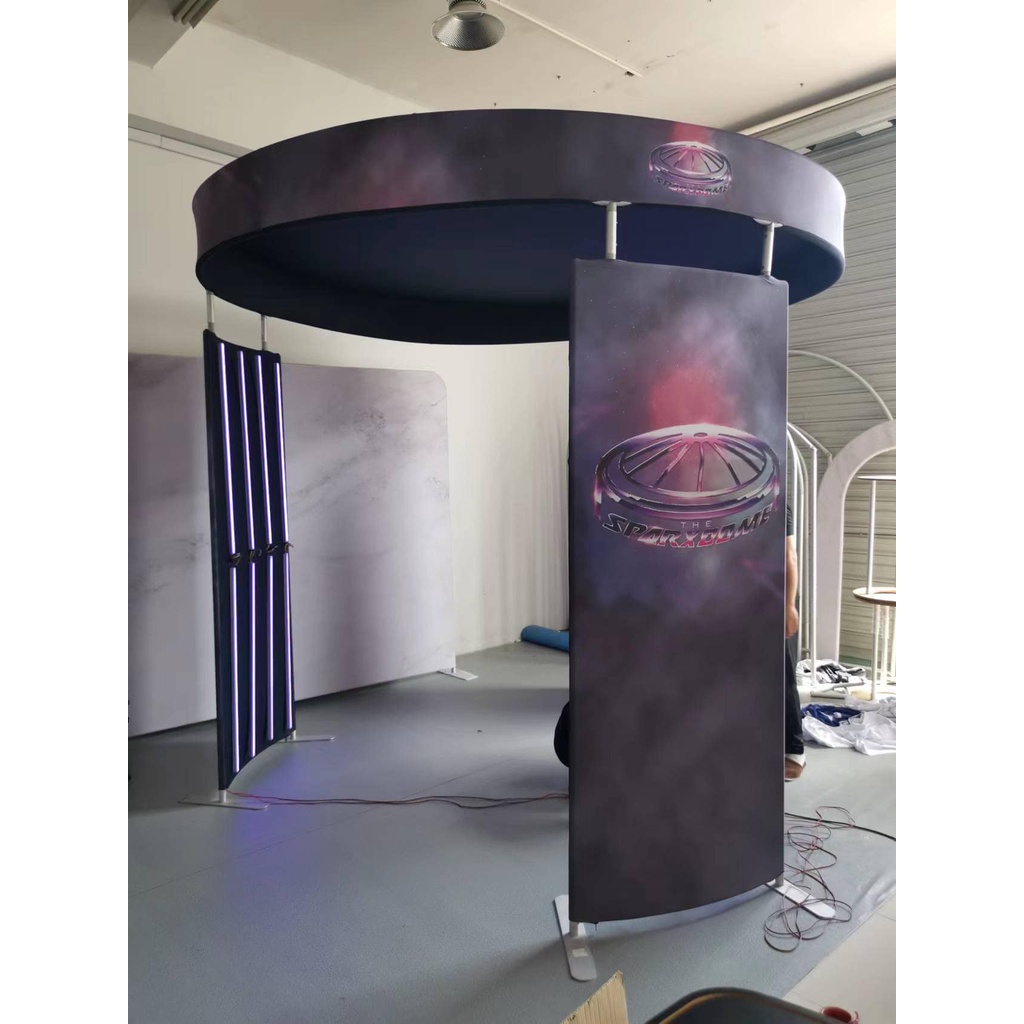 New Style 360 Degree Video Camera Led Lights Vogue Booth Enclosure ...