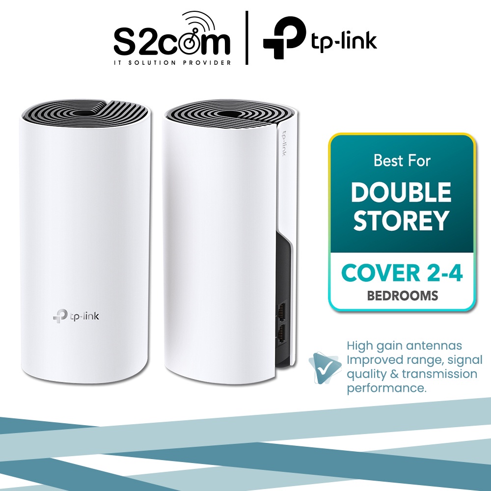 TP-Link Deco HC4 AC1200 Gigabit Mesh WiFi Router 2 Pack System Support ...