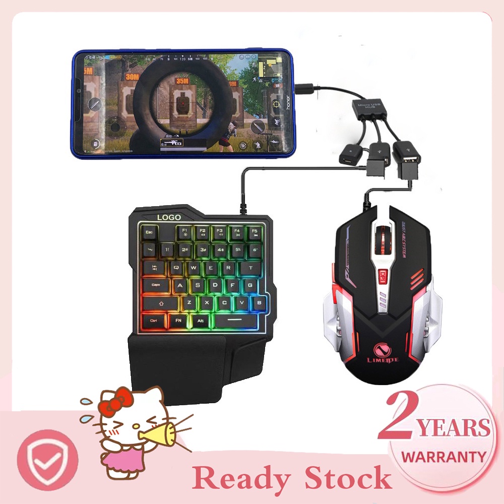 Gaming Converter / Wired Gaming Keypad Ergonomic One-handed Keyboard ...
